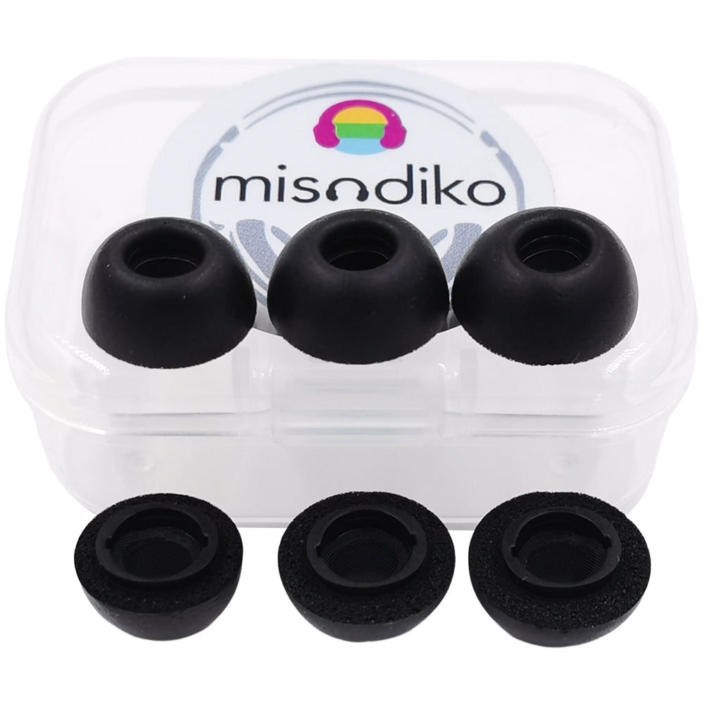 misodiko TWS-OV6336 Upgraded Oval Memory Foam Eartips Replacement for ...