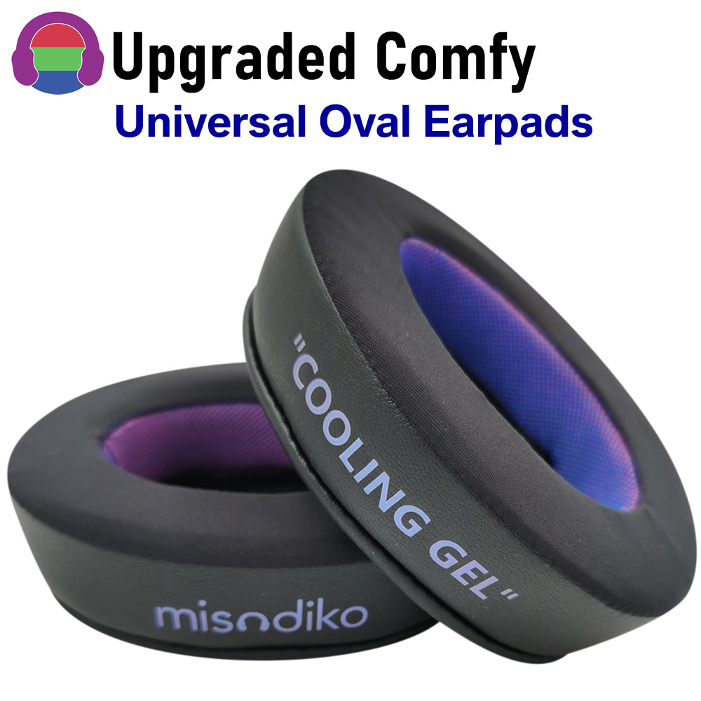 misodiko [Upgraded Comfy] Universal Oval Ear Pads Cushions for Over-Ea